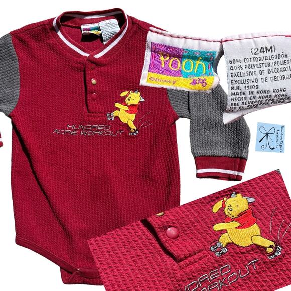 Disney | One Pieces | Disney Pooh 200 Hundred Acre Workout Bodysuit ...